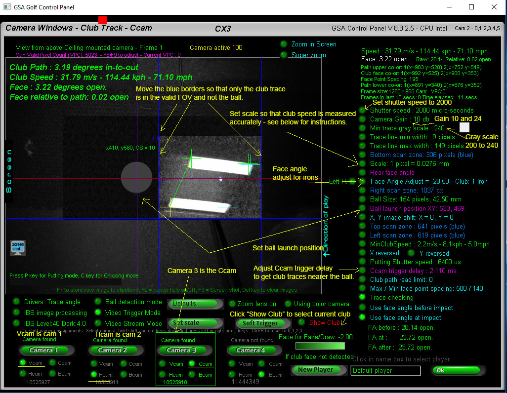 GSA Advanced Golf Simulators: Ccam Club track camera 3
