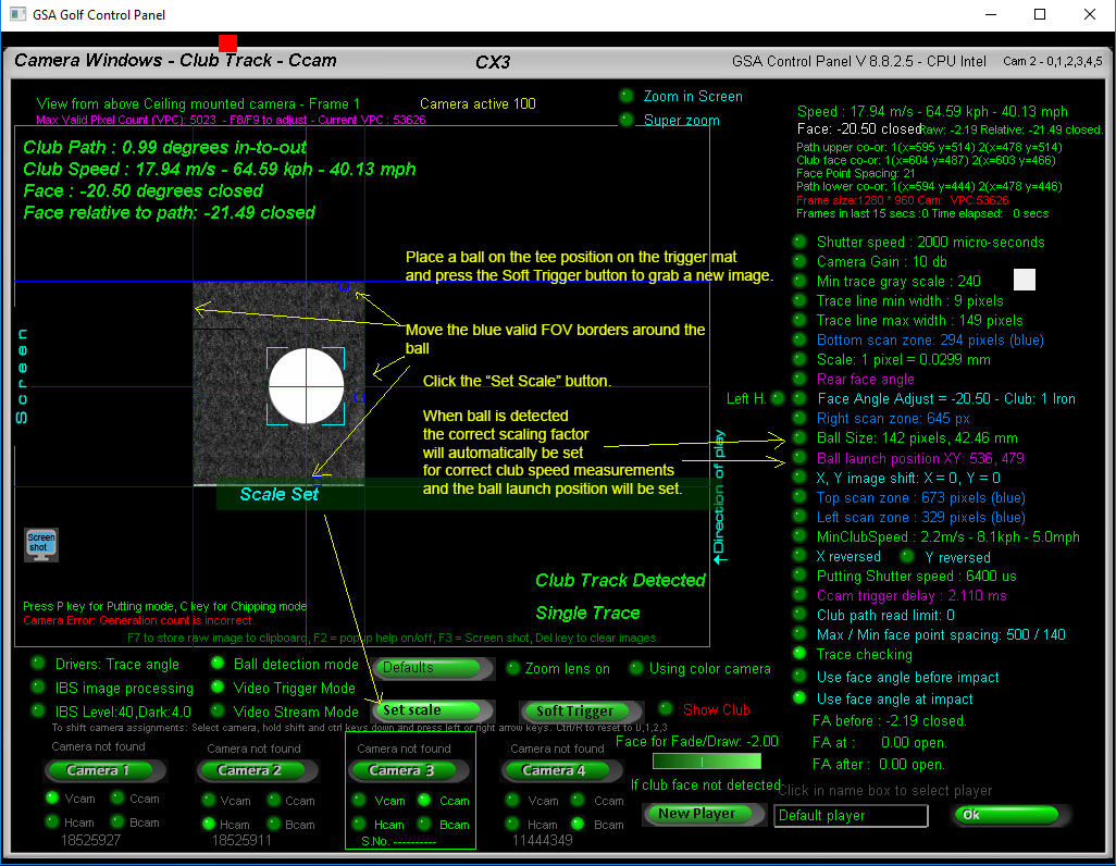 GSA Advanced Golf Simulators: Ccam Club track camera 3