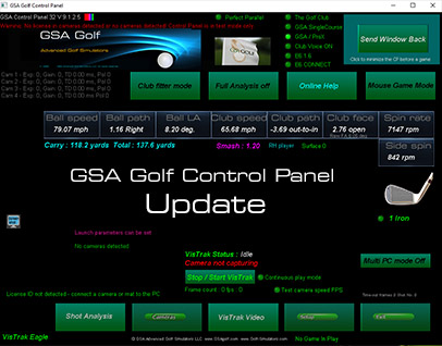 GSA Advanced Golf Simulators: Software