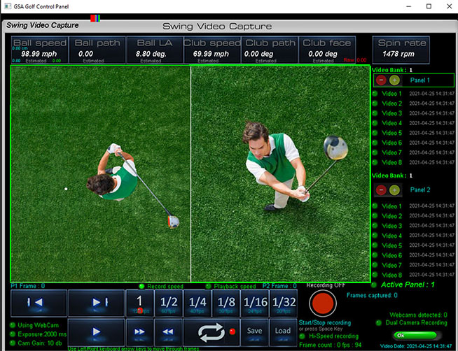 GSA Golf: Video Swing Capture
